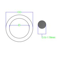 China AS568 Standard Black O-Ring Seals 1.78mm Diameter NBR70 NBR90 Hardness for Hydraulic Systems for sale
