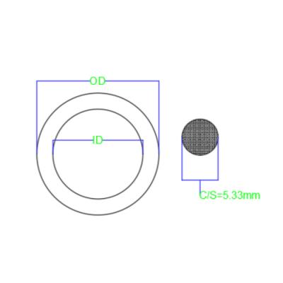 China 5.33mm Diameter NBR O-Ring Seals AS568 Standard 70-90 Shore A Hardness for Hydraulic Systems for sale