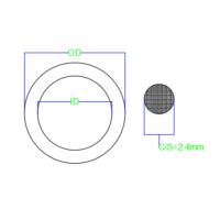 China Custom NBR High Temperature Rubber O-Rings 90 Shore A 2.4mm Wire Diameter for Industrial Sealing for sale
