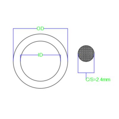 China Custom NBR High Temperature Rubber O-Rings 90 Shore A 2.4mm Wire Diameter for Industrial Sealing for sale