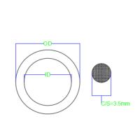 China JIS P Standard Industrial O-Rings 1.9mm Wire Diameter NBR90 Material 90 Shore A Hardness for Hydraulic Systems for sale