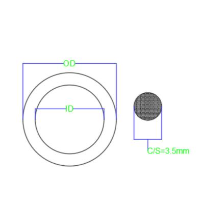 China JIS P Standard Industrial O-Rings 1.9mm Wire Diameter NBR90 Material 90 Shore A Hardness for Hydraulic Systems for sale