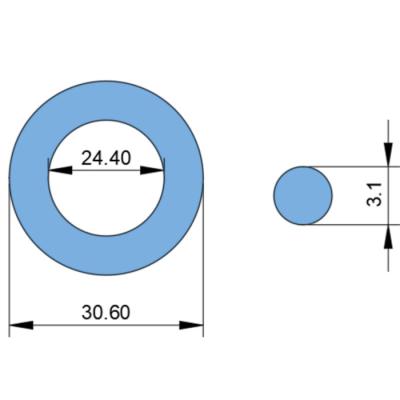 China NBR High Temperature O-Ring Seals JIS G Standard 24.4mm ID × 3.1mm Cross-Section 70 Shore A Industrial Grade for sale
