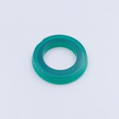 China TPU Single Acting Lip Air Cylinder Piston Seal 82 Shore A 8x4.8x2.55mm Green for sale