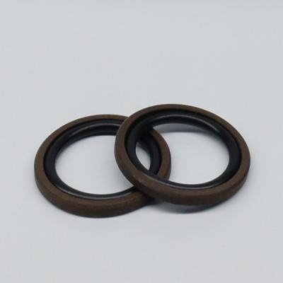 China 40MPa Hydraulic Cylinder Piston Seal PTFE 32x24.5x3.2 mm 80 Shore A Brown for sale