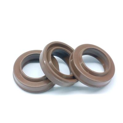 China Brown FKM VITON Pneumatic Cylinder Rod Wiper Seal SAKAGAMI PDU-016 80 Shore A for sale
