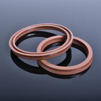 China Brown FKM Hydraulic Cylinder Seals Piston Rod Oil Ring Heat Resistant Viton USH Packing 60x70x6mm for sale
