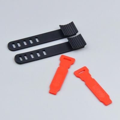 China Custom Silicone Zipper Pulls 30x12mm Elastic Rubber Straps 5-20mm Width Personalized Logo for sale