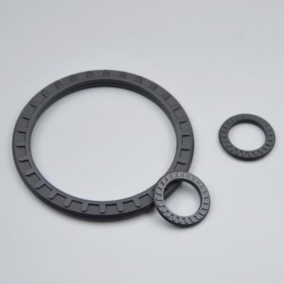 China PPD Double Sided Pneumatic Cylinder Piston Seal NBR 80 Shore A Black Oil Resistant OD 63mm for sale