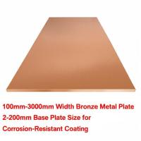 China 100mm-3000mm Width Bronze Metal Plate 2-200mm Base Plate Size for Corrosion-Resistant Coating for sale