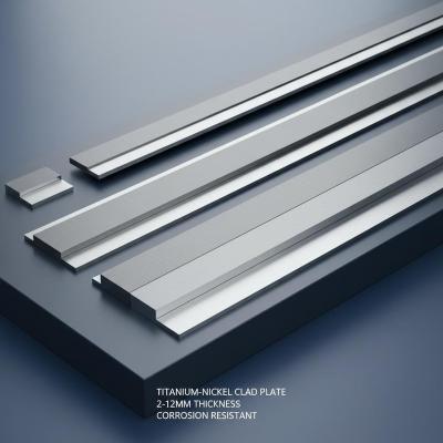 China 2 to 12mm Thickness Titanium Clad Plate Featuring Nickel Clad Metal Material Length Ranging from 100mm to 6000mm for Corrosion Resistance for sale