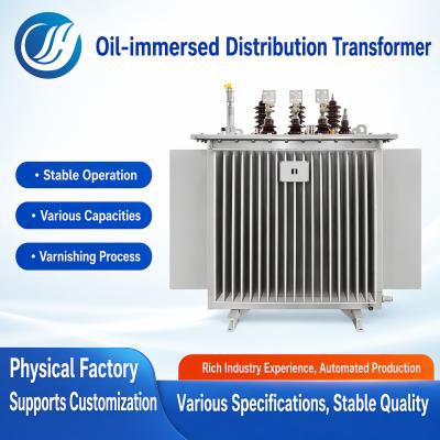 China Fully Sealed High-Capacity Oil-Immersed Distribution Transformer 10 kVA–2500 kVA for Outdoor Use for sale