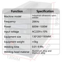 China Black Intelligent Handheld Ultrasonic Spot Welding Machine for sale