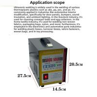 China Plastic Welding Hand Held Ultrasonic Welder 1800W Intelligent Frequency Tracking for sale