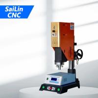 China Manual Digital Benchtop Ultrasonic Plastic Welder 15kHz Intelligent Spot Welding Machine for sale