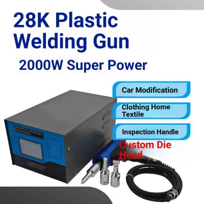 China 220V 28KHz 2000W Handheld Ultrasonic Plastic Welding Machine for sale