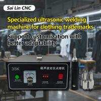 China 1200W 35KHZ Ultrasonic Labeling Machine , Convenient Handle Label Attaching Machine for sale