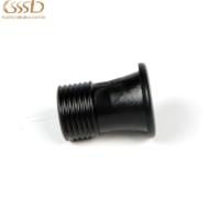 China Custom Black ABS Plastic Thread Injection Parts Rod Pipe 0.3mm Wall for sale