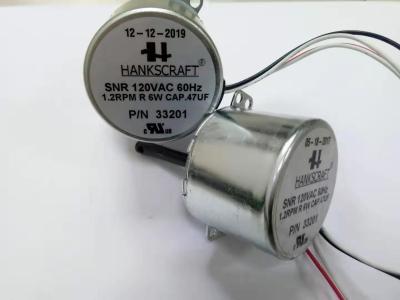 China Custom 120V Small Appliance Motor 1.2 RPM 60Hz 6W for Household Appliances for sale