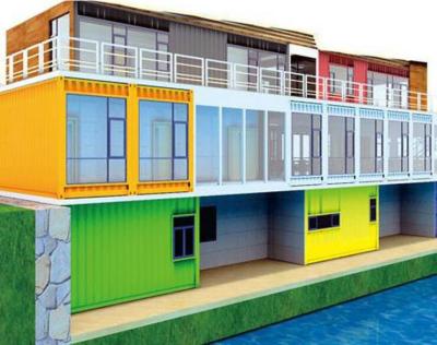 China 20ft 40ft Prefab Container Home Customizable Flat Pack Steel House for Site Office for sale