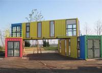 China Customized Flat Pack Container House 5850x6300mm Steel Structure Eco Friendly Home for sale