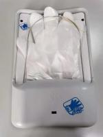 China Touchless ABS Biodegradable PE Glove Dispenser Wall Mount 419x299x89mm 12W for sale