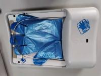 China Touchless ABS Biodegradable PE Glove Dispenser Wall Mount 419x299x89mm 12W for sale