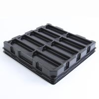 China Pink And Black ESD Foam Tray IXPE Foam Packaging Insert Tray For Box Lining for sale