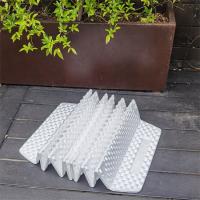 China 99g Weight Ultralight Foaming Sleeping Pad Pearl White Saving Space PE Foam Mat for sale