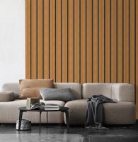 China Self Adhesive Flexible Wood Grain Grille Panels For Small Public Places Decor for sale