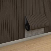 China Waterproof Elastic IXPE PVC Wood Grain Soft Grille Slat Panels For School Decor for sale