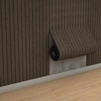 China Fire Retardant PVC Protection Flexible Wood Wall Panel Wallpaper For Home Decor for sale