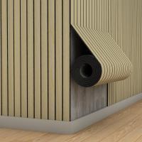 China Fire Retardant PVC Protection Flexible Wood Wall Panel Wallpaper For Home Decor for sale