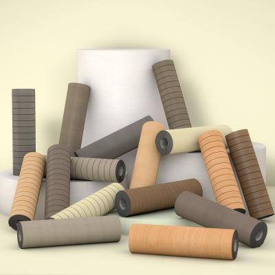 China Self Adhesive 3D Foam Wallpaper with IXPE Shockproof Layer and Wood Grain Design for Thermal Insulation for sale