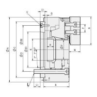 China Versatile Hollow Three-Jaw Power Chuck for Metalworking Applications for sale