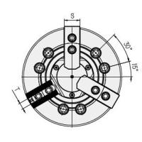 China Versatile Hollow Three-Jaw Power Chuck for Metalworking Applications for sale