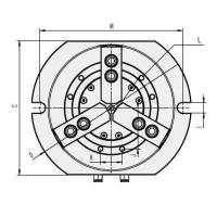 China Premium Vertical Hollow Pneumatic Chuck for Precision Machining for sale