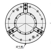 China Reliable 3 Jaw Front Mounted Chuck for Pneumatic Applications for sale