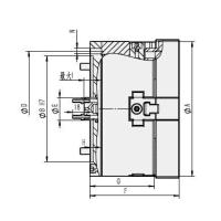 China Premium Hollow Four-Jaw Power Chuck for Precision Machining for sale