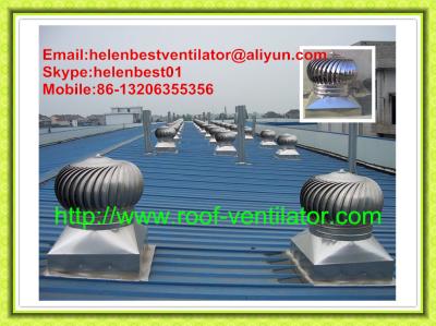 China 900mm Stainless Steel Wind Driven Roof Turbo Ventilator for Workshop Ventilation for sale