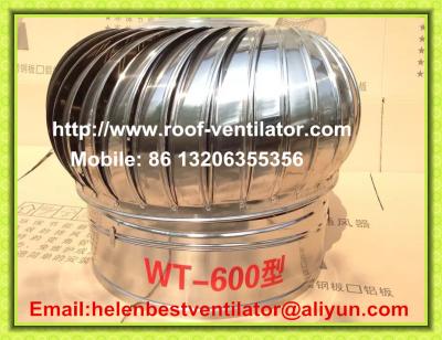 China 600mm Stainless Steel Roof Turbo Ventilator for Warehouse Ventilation for sale