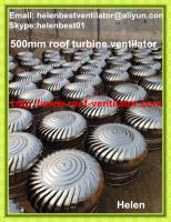 China 500mm Wind Driven Roof Turbo Ventilator Stainless Steel for Warehouse Workshop Ventilation for sale