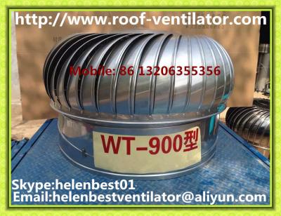 China 900mm Stainless Steel 304 Roof Turbo Ventilator for Warehouse Ventilation for sale