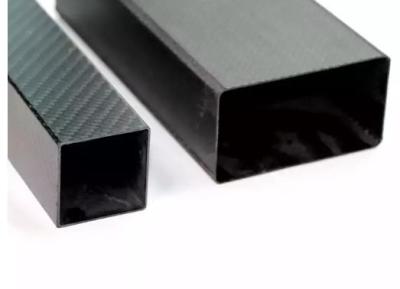 China SGS 3k Twill Matte Carbon Fiber Square Stock Glossy Rectangular Carbon Fiber Tube for sale