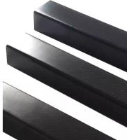 China High Strength Carbon Steel Rectangular Tube 3k Carbon Fiber Square Tubing for sale