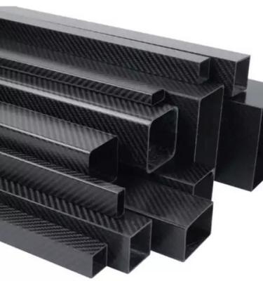 China 3K Twill Matte Carbon Fiber Rectangular Tube 600*600MM Carbon Fiber Square Tube for sale