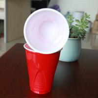 China Ps 9 Oz Disposable Plastic Cups 270Ml Red Solo Personalized Plastic Cups for sale