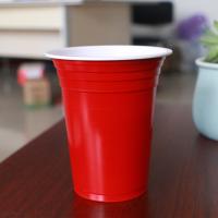China 360ml 12 Oz Disposable Plastic Cups Colorful Same Cup Beer Pong Wedding Party for sale