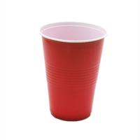 China 16 Oz 480ml Disposable Plastic Pong Cup Game Colored Beer Pong Glasses for sale