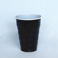 China PS Black 16Oz Disposable Plastic Cups Colored Disposable Cold Drink Cup 98mm for sale